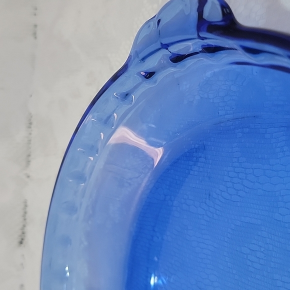 Pyrex | Kitchen | Vintage Pyrex Cobalt Blue Glass Fluted Pie Pan ...